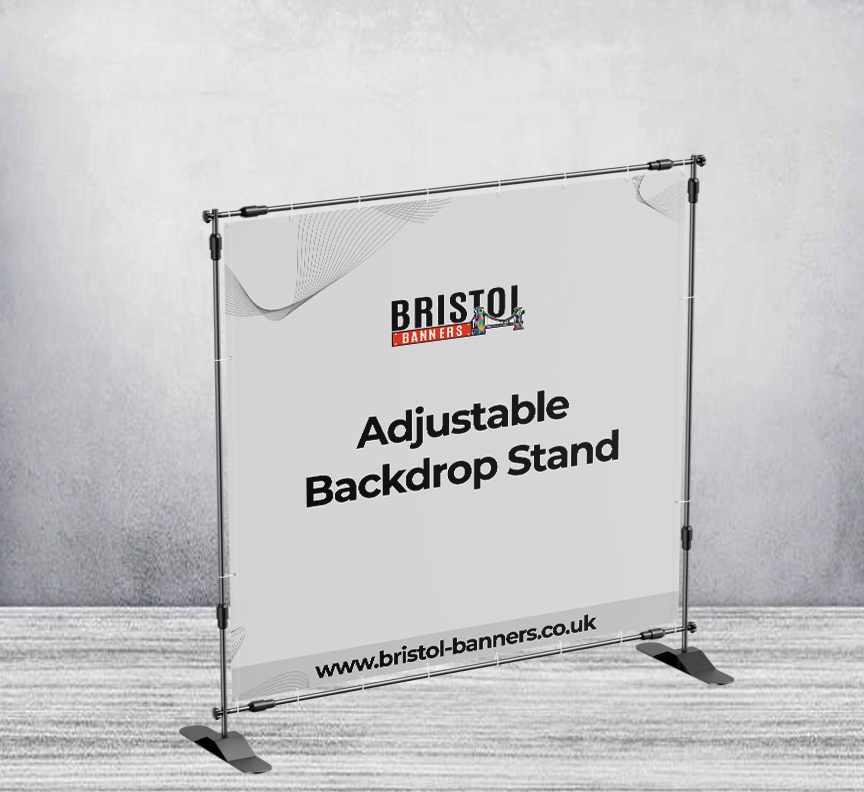 Adjustable Backdrop Stand Same Day & Next Day Printing Bristol