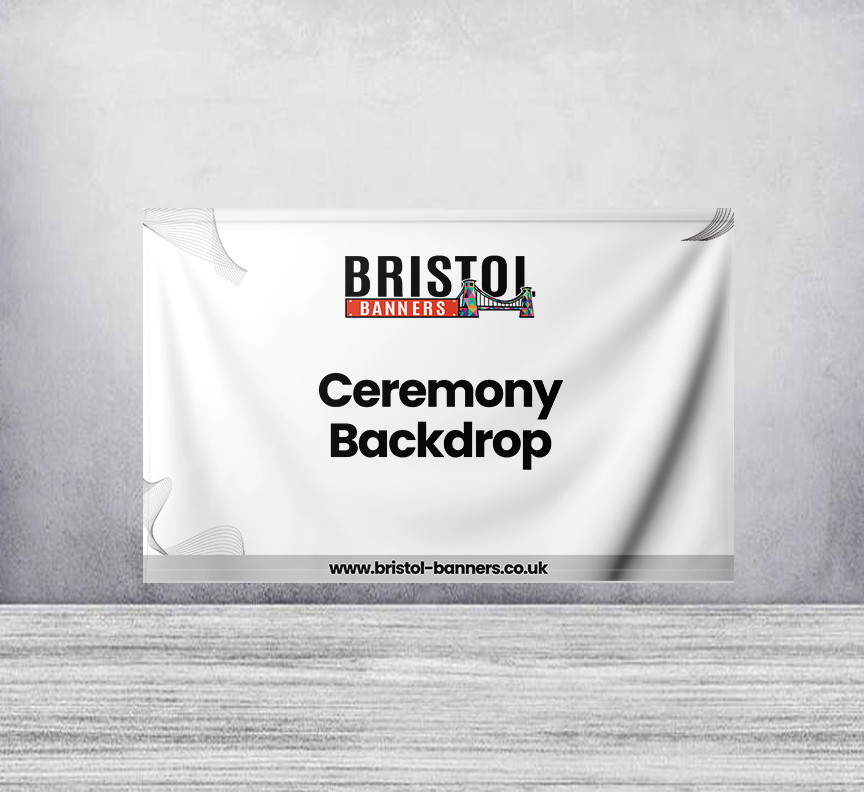 Ceremony Backdrop Same Day & Next Day Printing Bristol