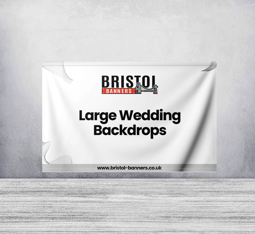 Large Wedding Backdrops Same Day & Next Day Printing Bristol